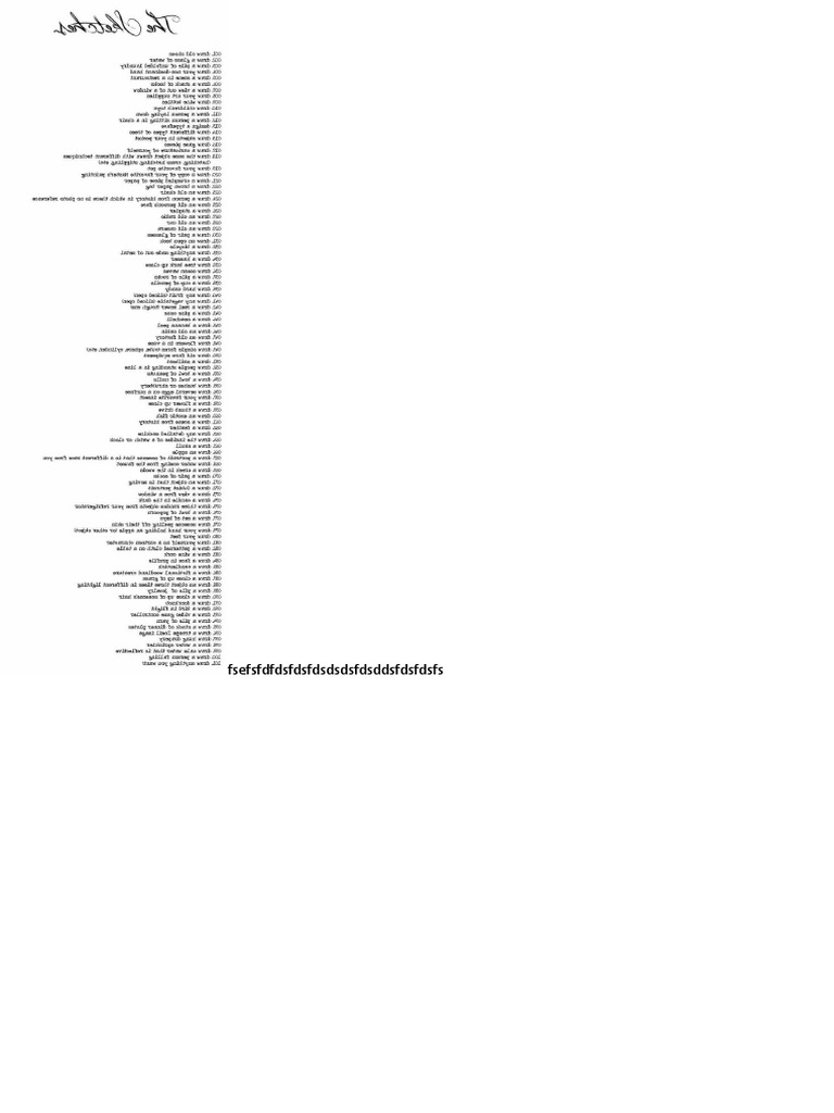 100 Things To Draw | PDF