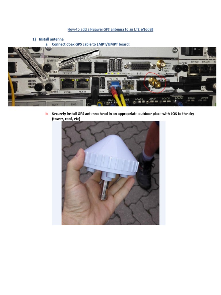 Adding GPS-antenna To eNodeB PDF | PDF | Global Positioning System ...