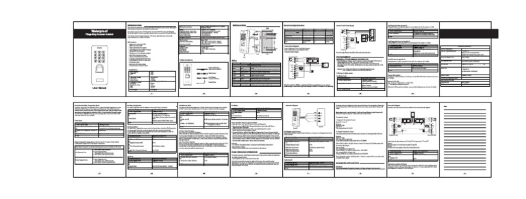 SF2 Manual | PDF | Personal Identification Number | Access Control