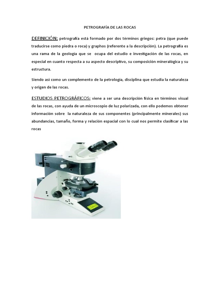 Petrografia de Las Rocas | PDF