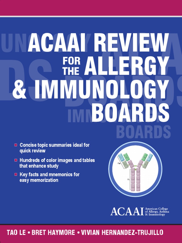 ACAAI Review For The Allergy and Immunology Boards - American PDF | PDF ...