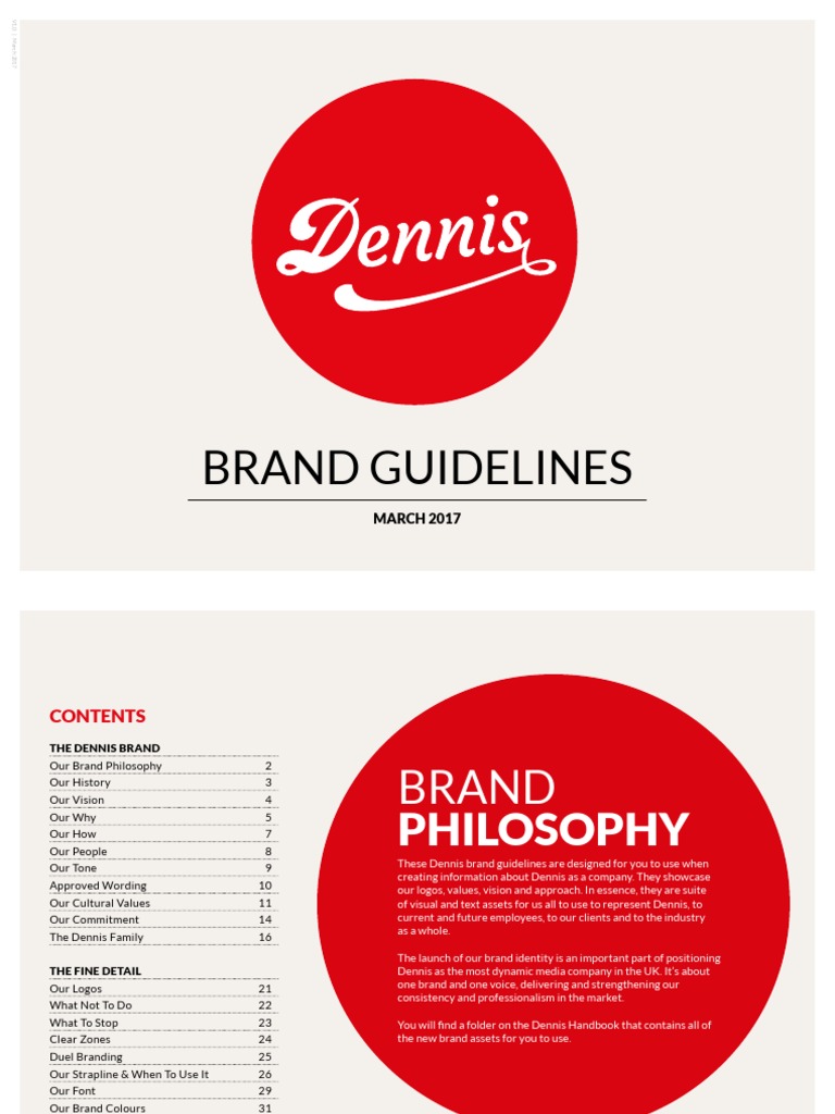 Dennis Rebrand Guidelines | PDF | Typefaces | Logos