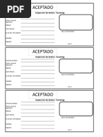 Check List de Embarque y Recepción | PDF