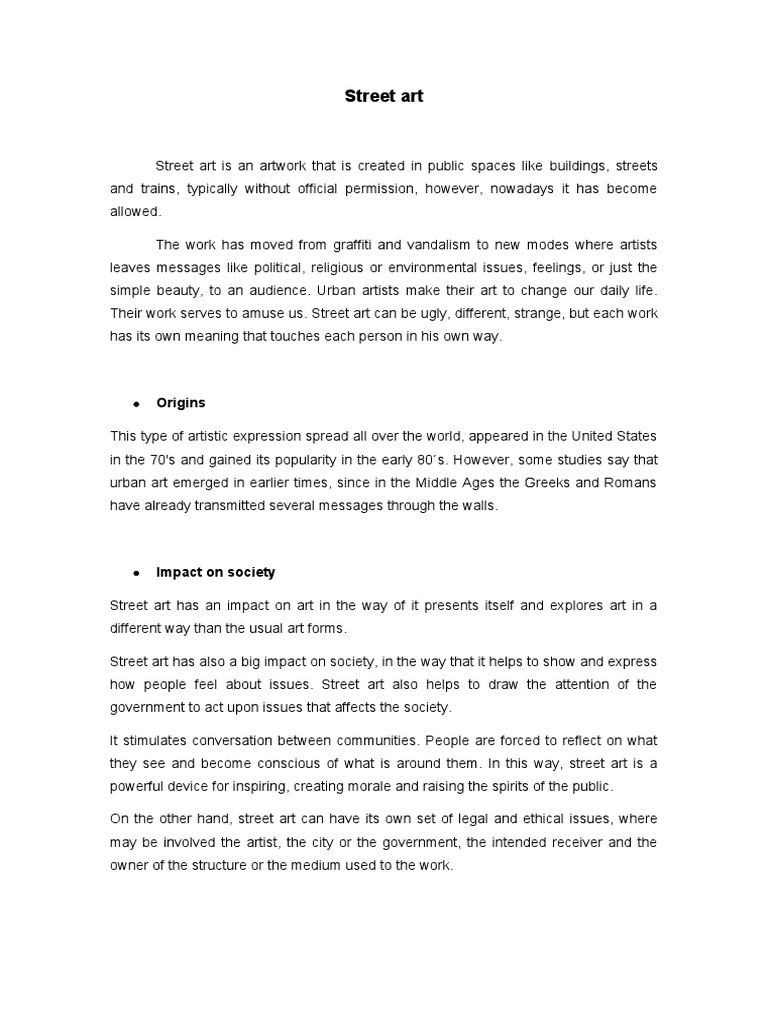 Street Art | PDF | Street Art | Graffiti