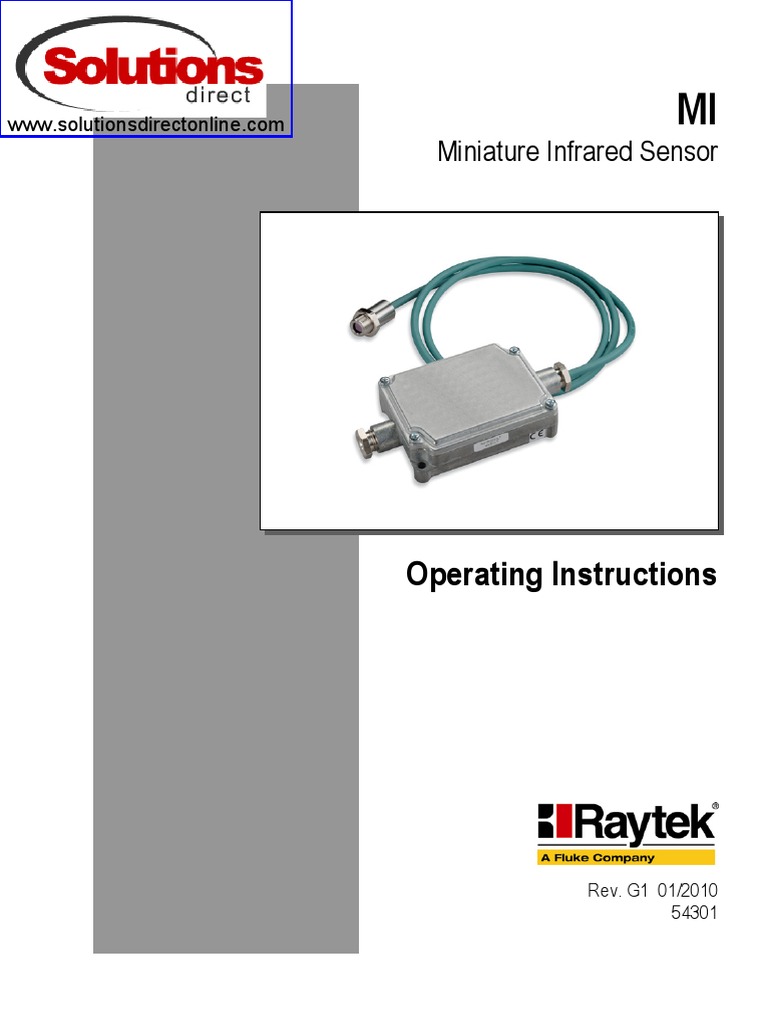 Raytek Mi Manual | PDF | Infrared | Thermocouple