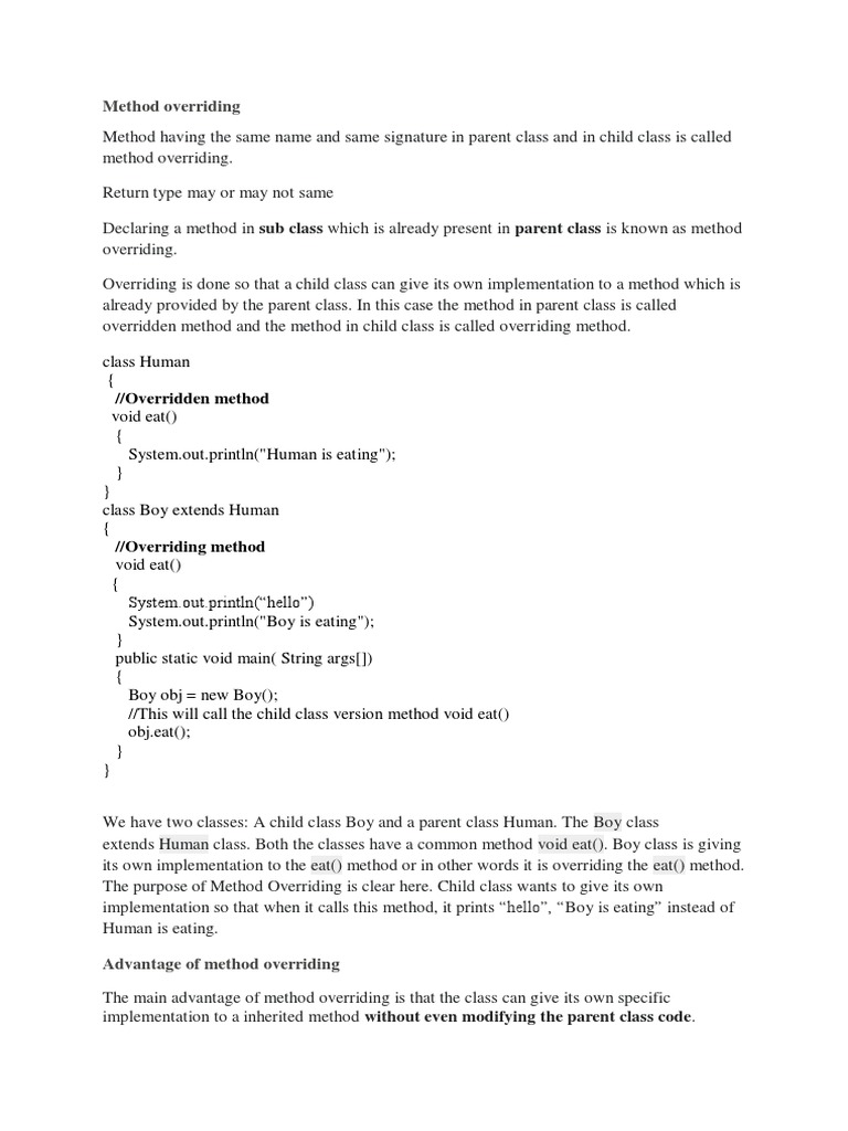 Super Keyword in Java | PDF | Inheritance (Object Oriented Programming) | Method (Computer ...
