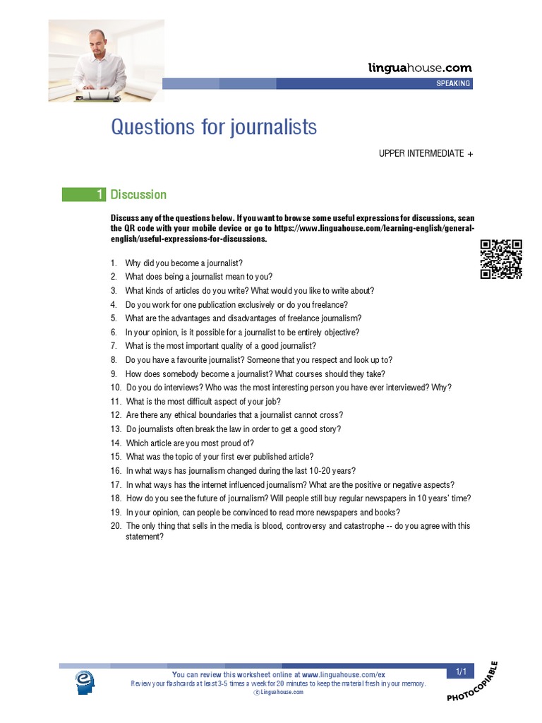 Questions For Journalists PDF | PDF | Journalism | Mass Media