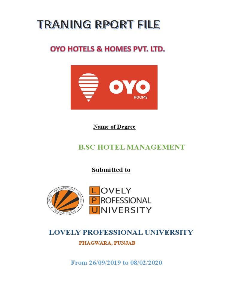 Oyo Project Report PDF | PDF | Business | Economies
