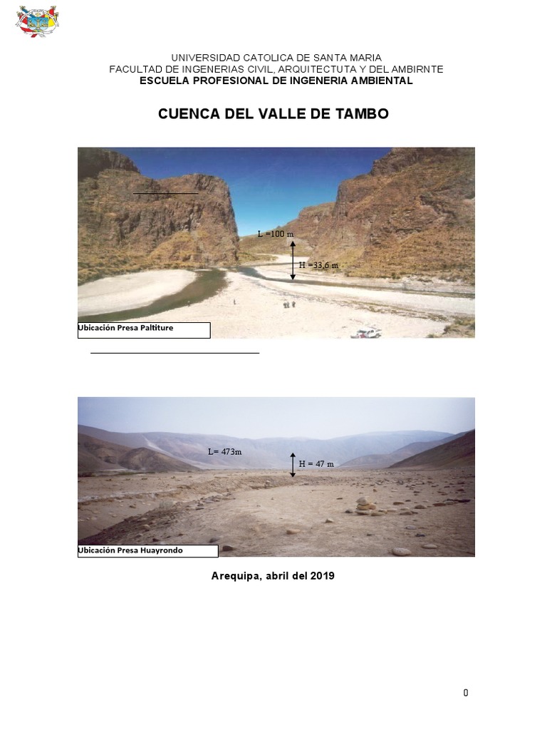Cuenca Del Tambo Terminado | PDF | Desierto | Clima