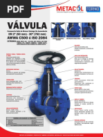 Valvula Compuerta Bridada | PDF | Ingeniería mecánica | Unión