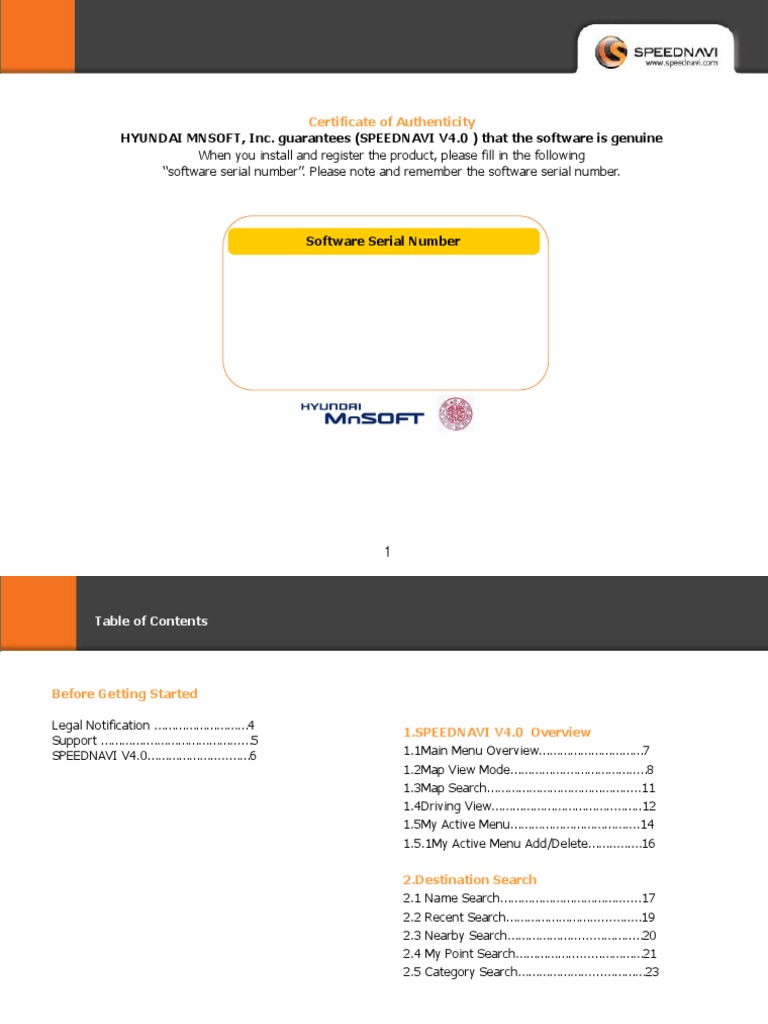 SPEEDNAVI v4.0 - User Manual (EN) PDF | PDF | Computing | Computing And ...