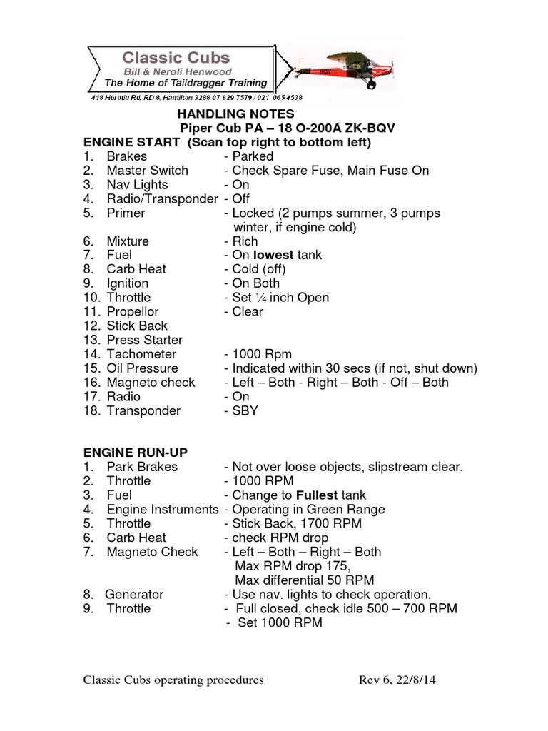 BQV HANDLING NOTES Abr | PDF | Flight Instructor | Runway