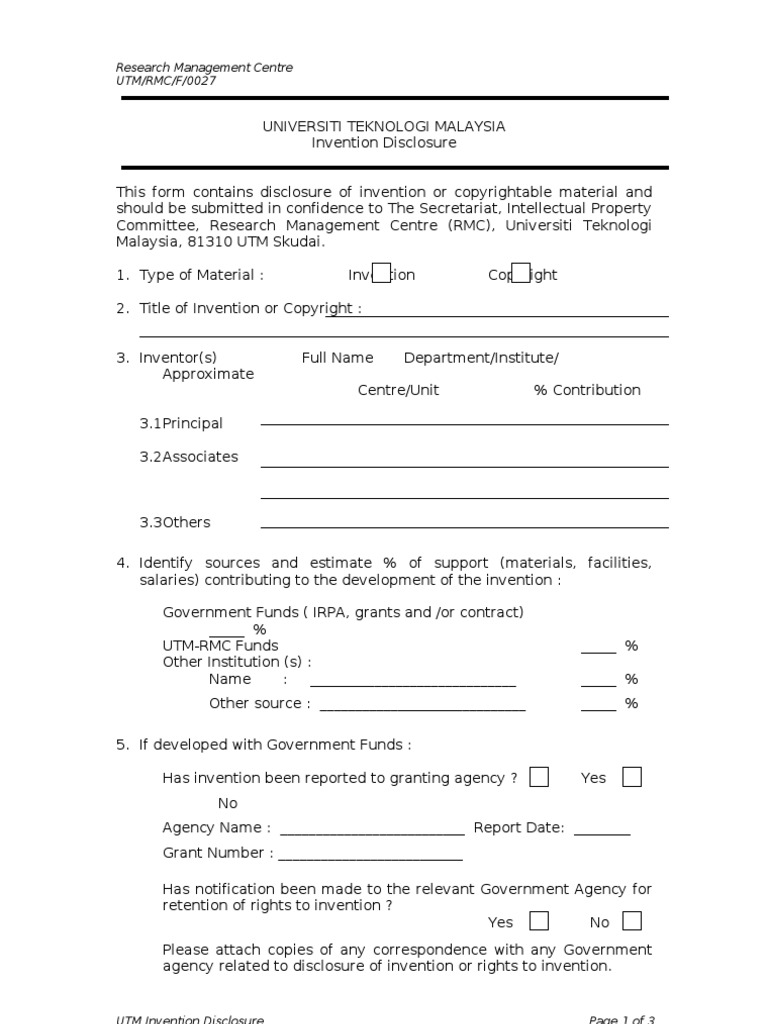 Research Management Centre UTM/RMC/F/0027: © 2009 Universiti Teknologi ...