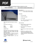 Kaowool S and Kaowool SZR Blankets Product Data Sheet | PDF | Thermal ...
