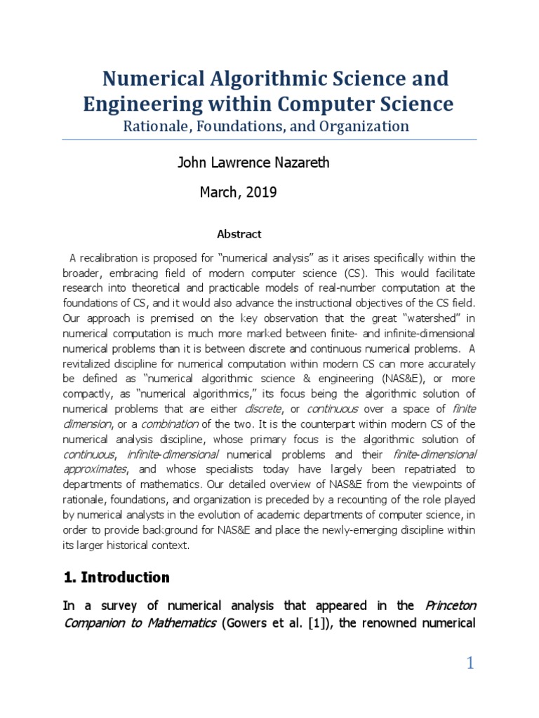 1903 08647 PDF | PDF | Numerical Analysis | Algorithms