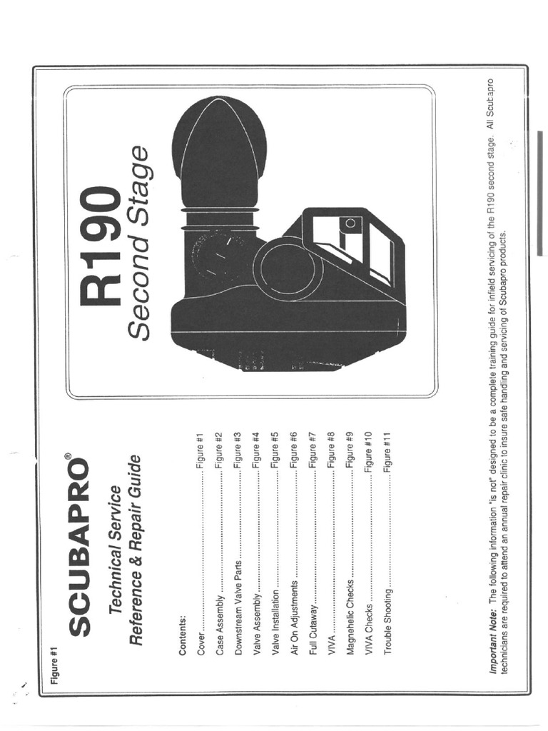 SCUBAPRO R190 Repair Guide | PDF