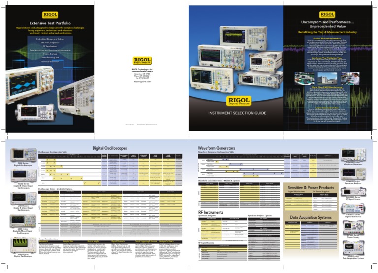 Rigol Selection Guide PDF | PDF | Information And Communications ...