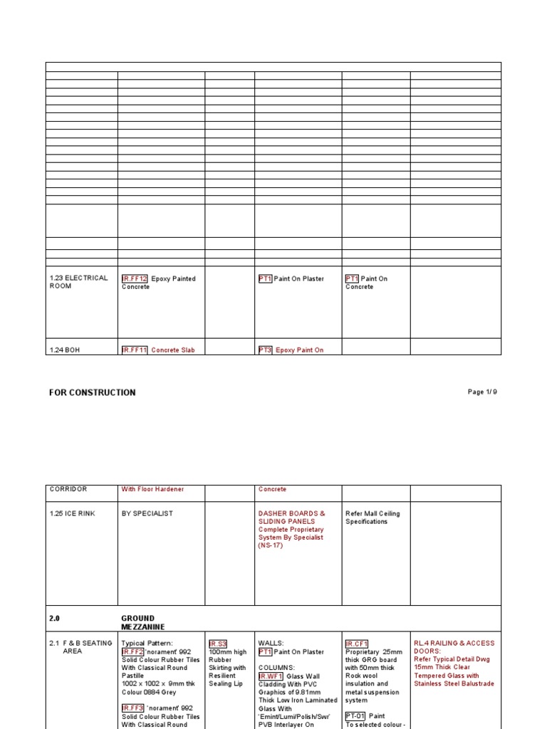 For Construction: IR - FF12 PT1 PT1 | PDF | Wall | Tile