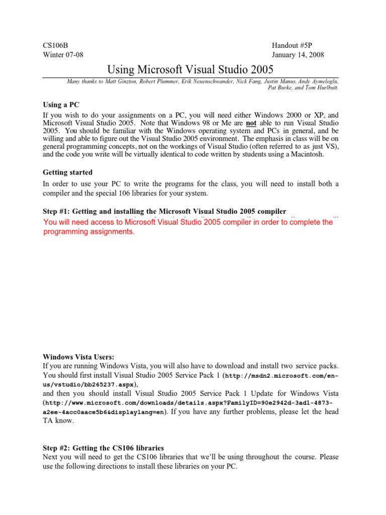 Stanford CS106B PC Setup Guide | PDF | Zip (File Format) | Microsoft Visual Studio