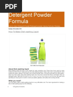 Detergents Formulations Ebook | PDF | Detergent | Surfactant