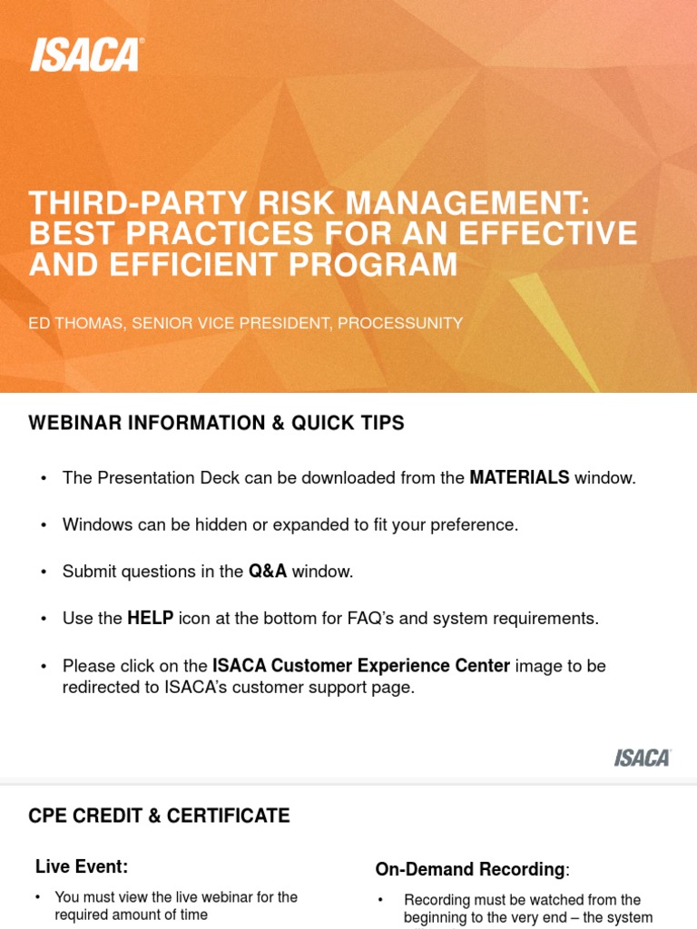 Third-Party Risk Management PDF | PDF | Information Security ...