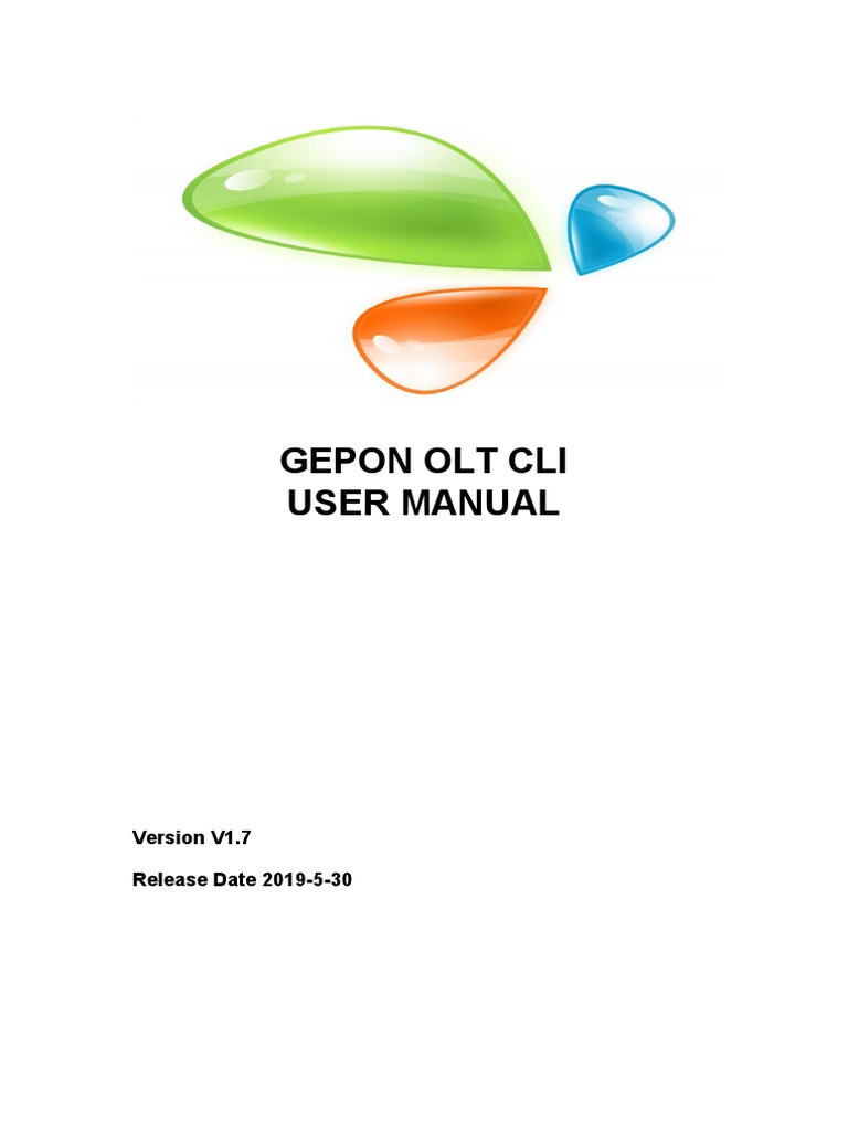 GEPON OLT CLI User Manual - v1.7 | PDF | Secure Shell | Ip Address