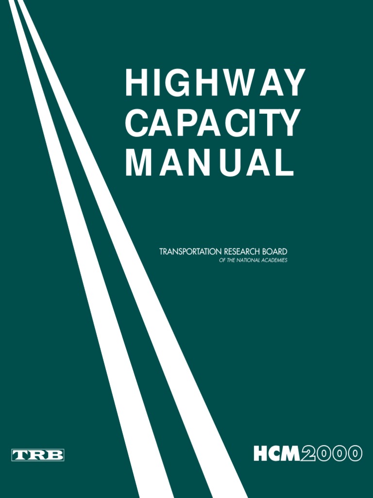 Highway Capacity Manual | PDF | Transport | Business