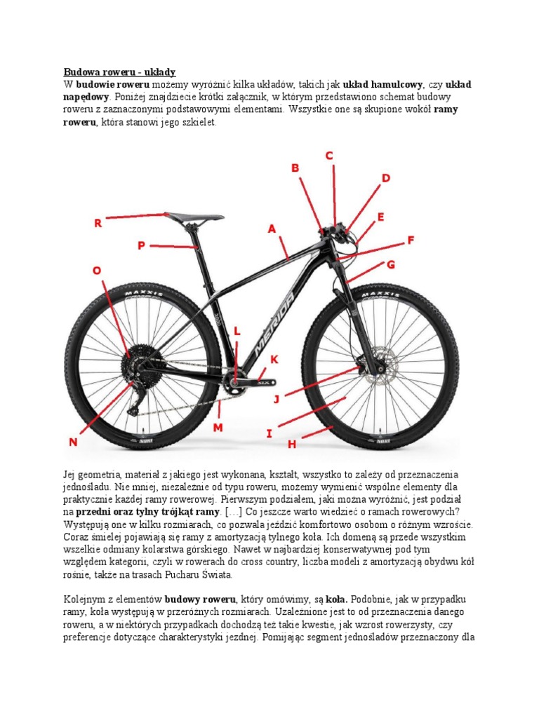 Budowa Roweru | PDF
