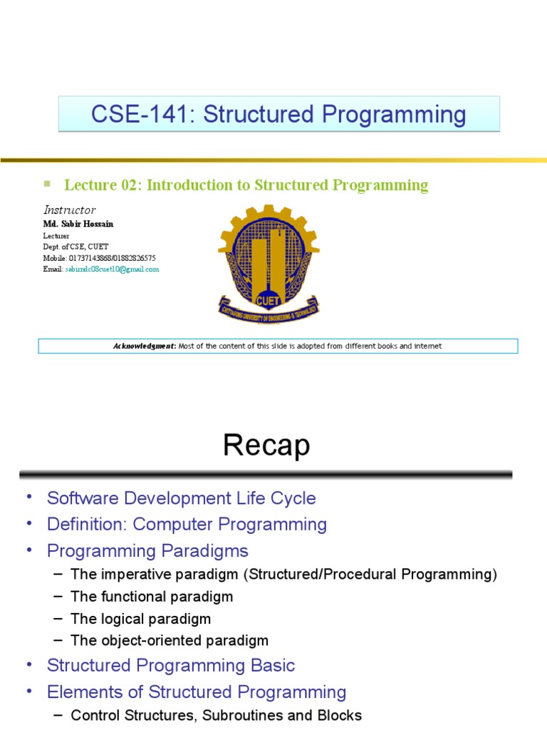 L02 - Introduction To C | PDF | Assembly Language | Programming Paradigms