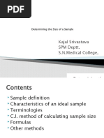 Samplesize Determination | PDF | Sample Size Determination | Sampling (Statistics)