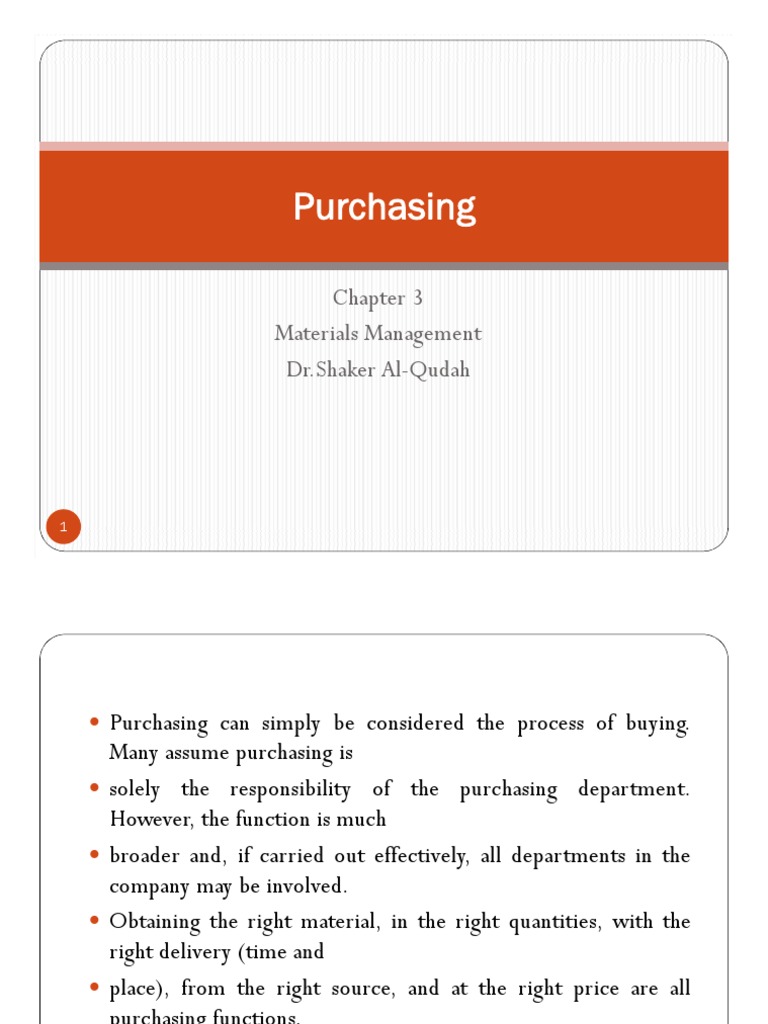 Effective Purchasing Strategies Explained | PDF | Specification ...
