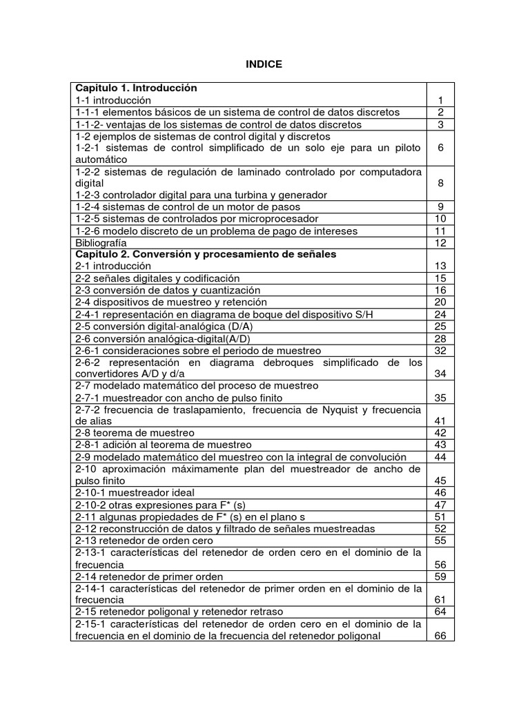Sistemas de Control Digital Benjamin Kuo | PDF | Muestreo (procesamiento de señal) | Conversor ...