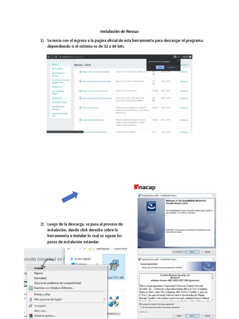 Instalación de Nessus | Descargar gratis PDF | Informática | Software