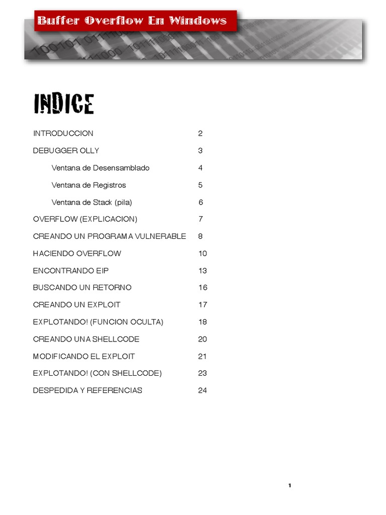 Buffer Overflow Windows Por Ikary PDF | PDF | Programa de computadora | Programación