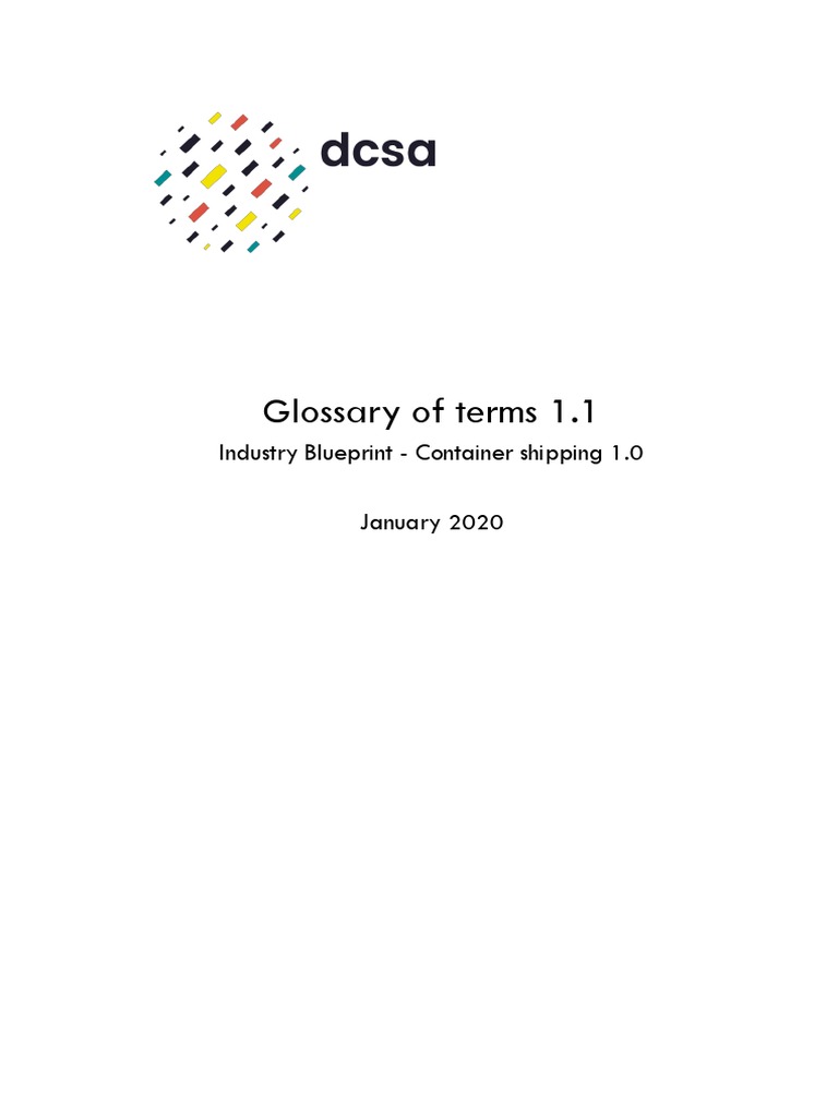 Glossary of terms for the container shipping industry | PDF | Cargo ...