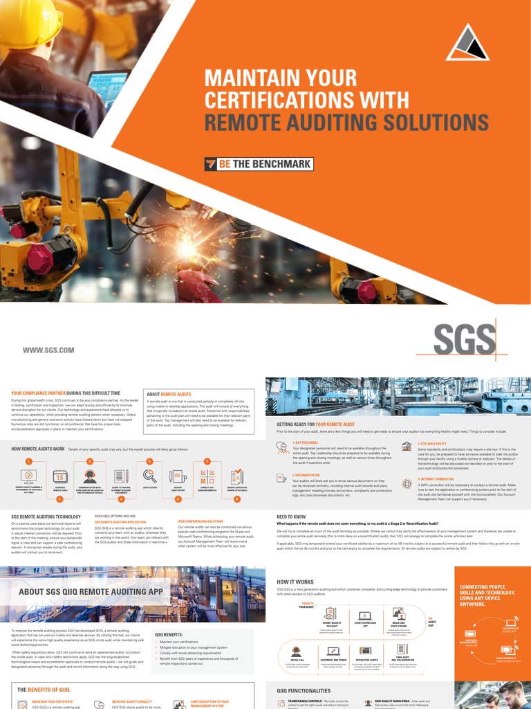 Remote Auditing Solutions for Certifications | PDF | Web Conferencing ...