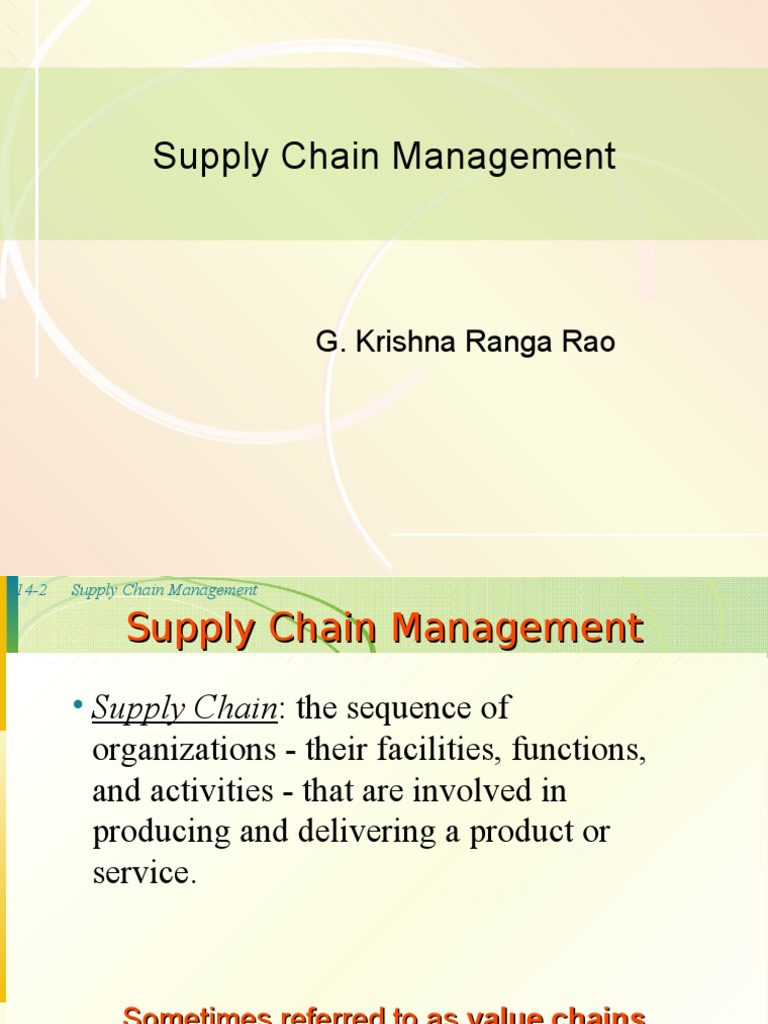 Supply Chain Management | PDF | Supply Chain | Electronic Data Interchange