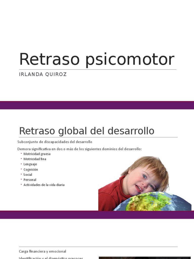 Retraso Psicomotor | PDF | Discapacidad intelectual | Espectro autista