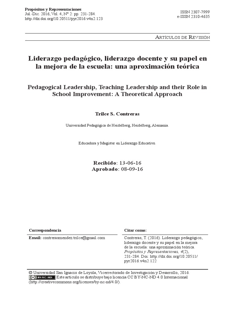 Liderazgo Pedagogico Liderazgo Docente y Su Papel PDF | PDF | Liderazgo | Maestros