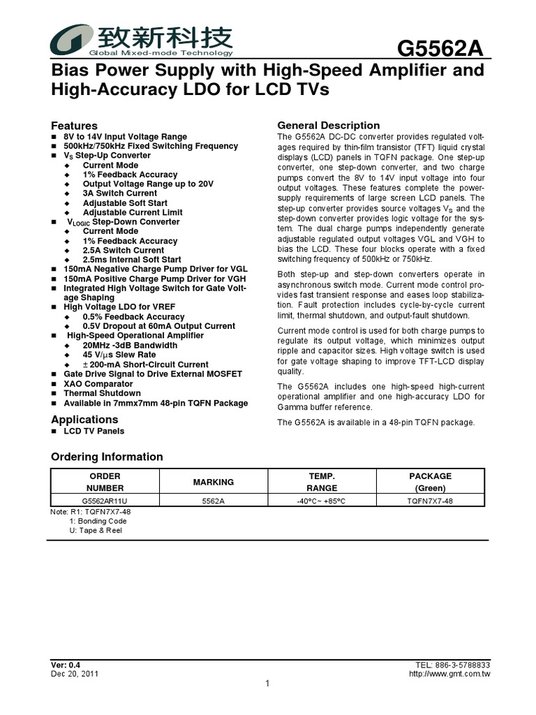 G5562A GlobalMixed Modetechnology PDF | PDF
