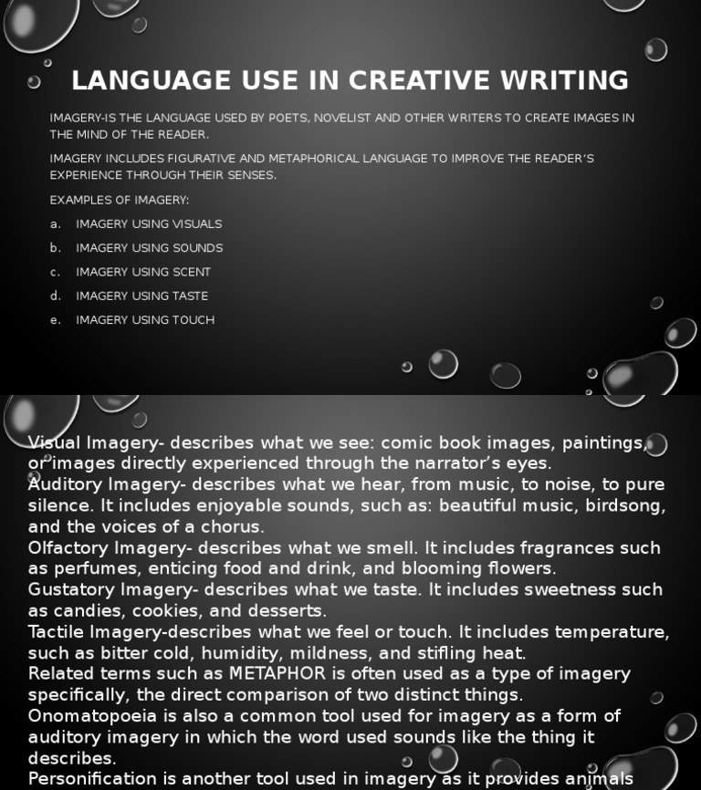 Language Use in Creative Writing | PDF