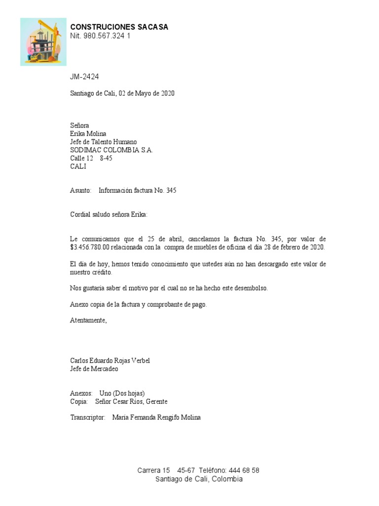 Carta Estilo Bloque Extremo | PDF