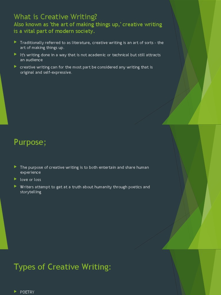 Creative Writing | PDF