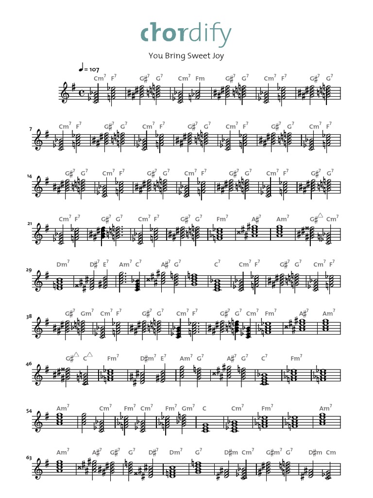 Reggie Codrington You Bring Sweet Joy | PDF