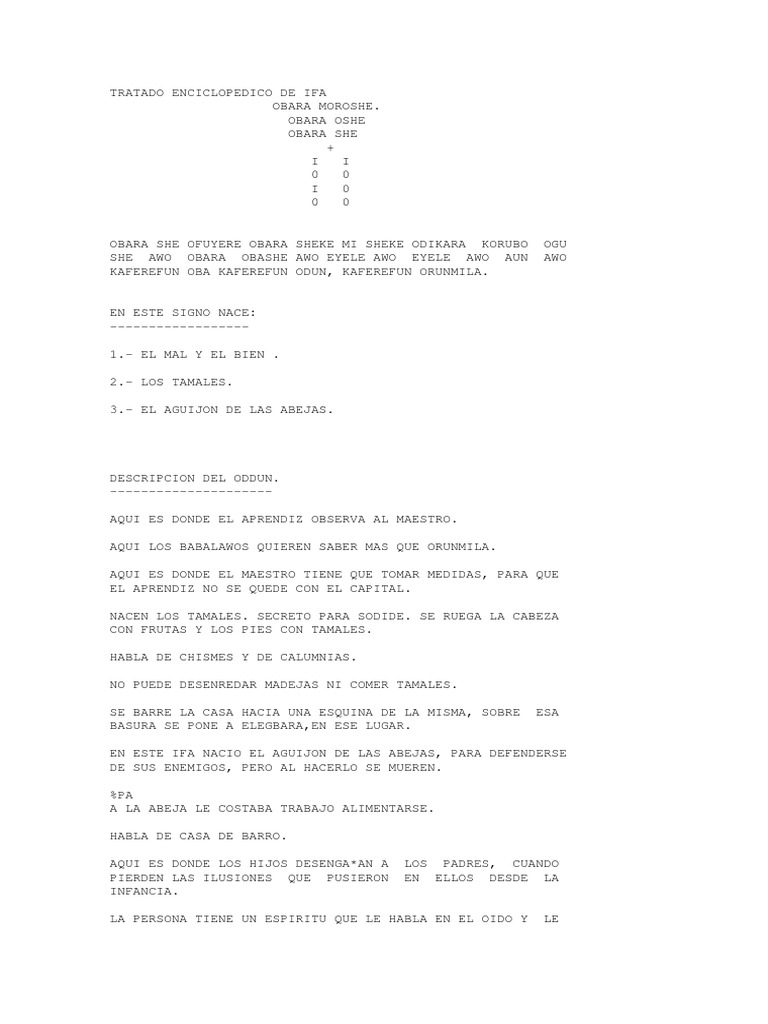 15 - Obara Oshe | PDF | Santeria | Religión étnica