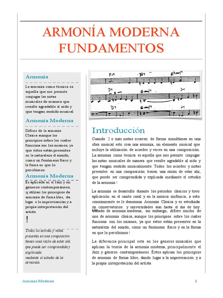 Armonia Moderna Simplificada | PDF | Escala (música) | Modo (música)