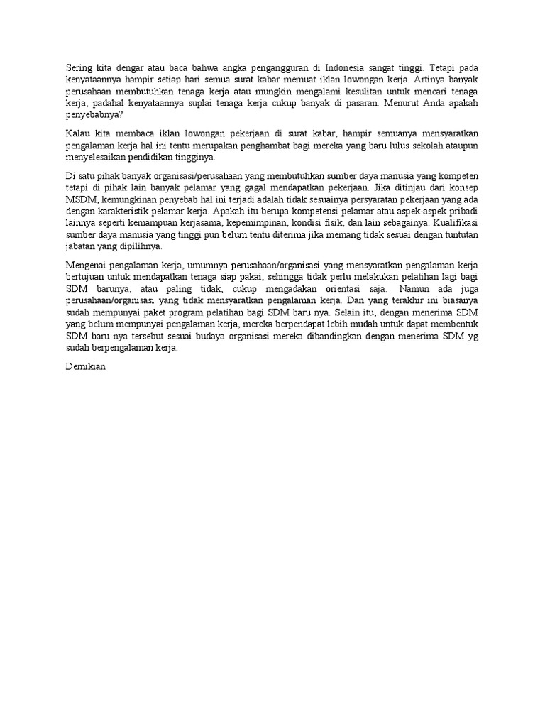 Diskusi 4 MSDM | PDF