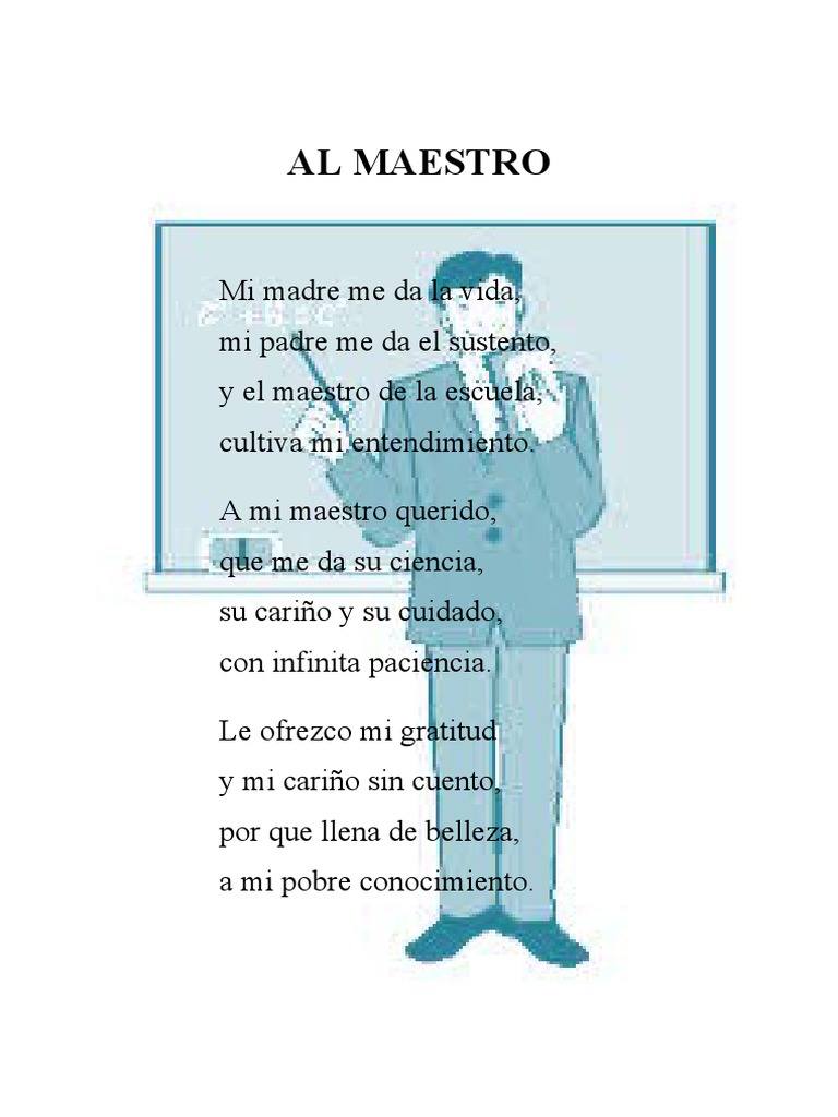 Poema de gratitud al maestro | PDF