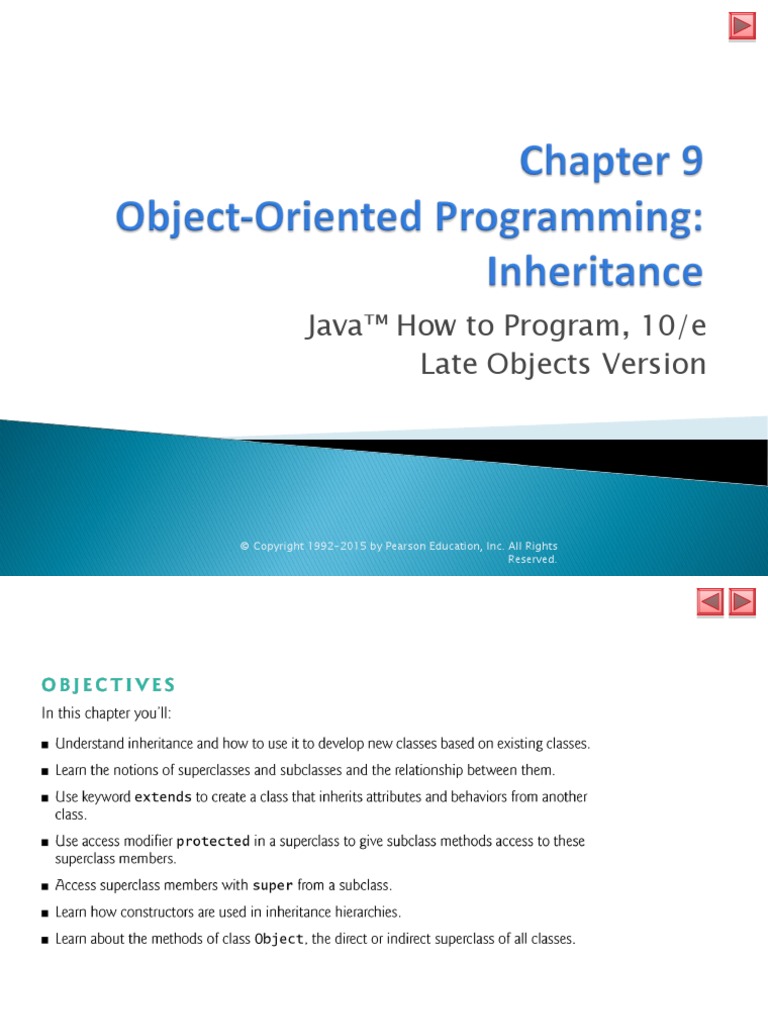 ch09 Modified | PDF | Inheritance (Object Oriented Programming) | Class (Computer Programming)