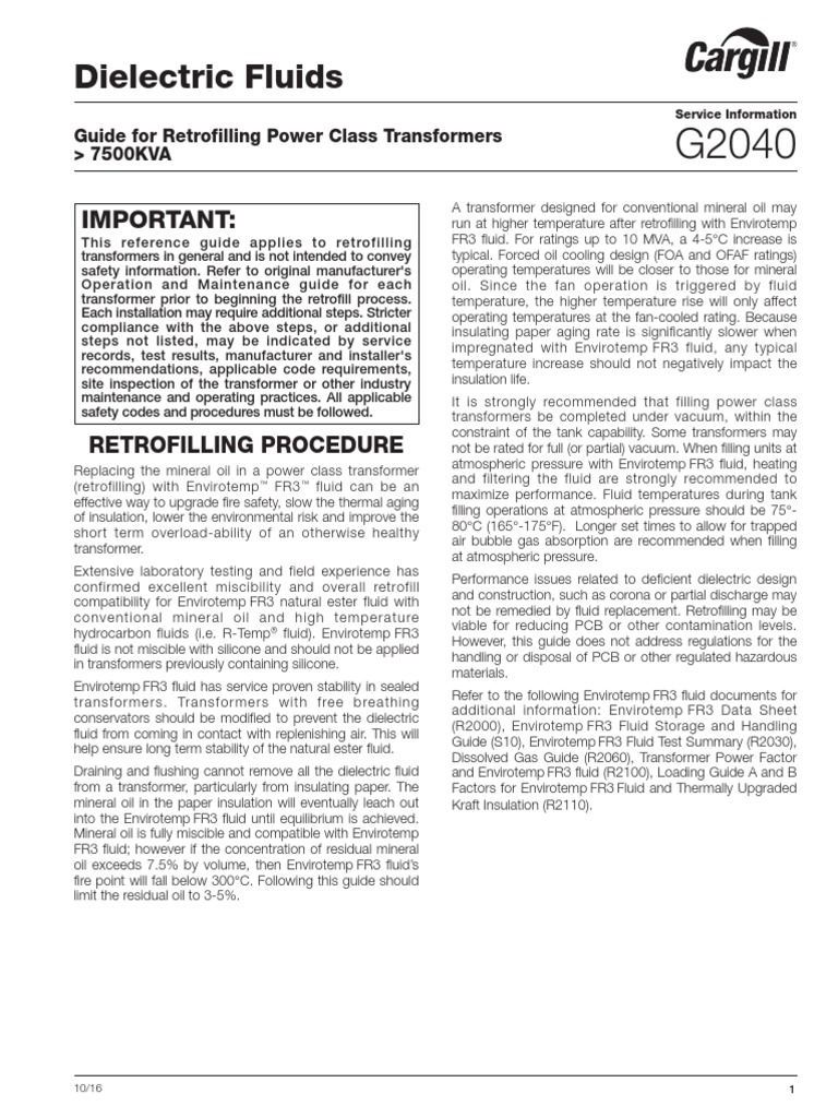 G2040 FR3 Retrofill Power Class Guide - 10-21 PDF | Download Free PDF ...